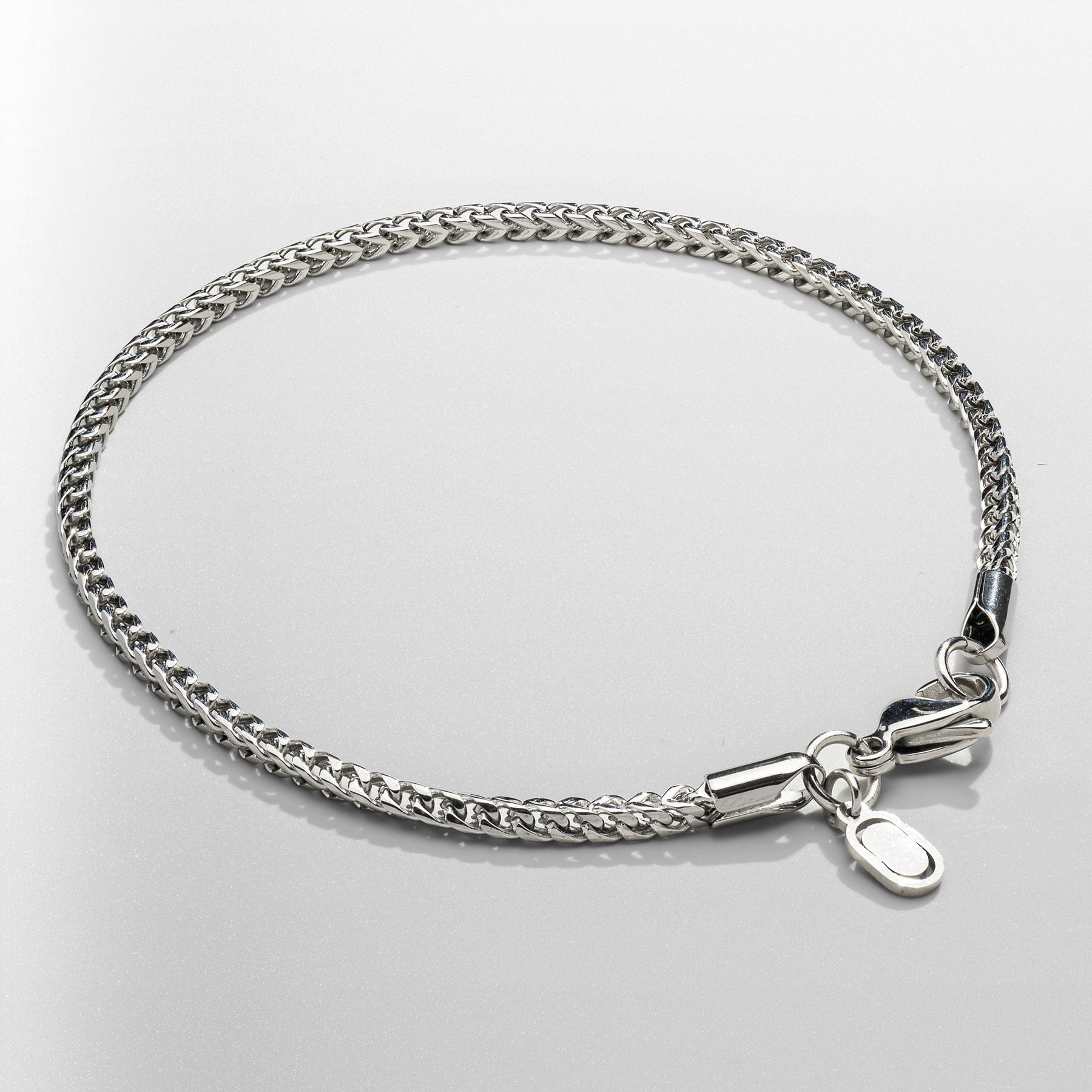 2mm Cali Chain Bracelet in Silver | CRAFTD London