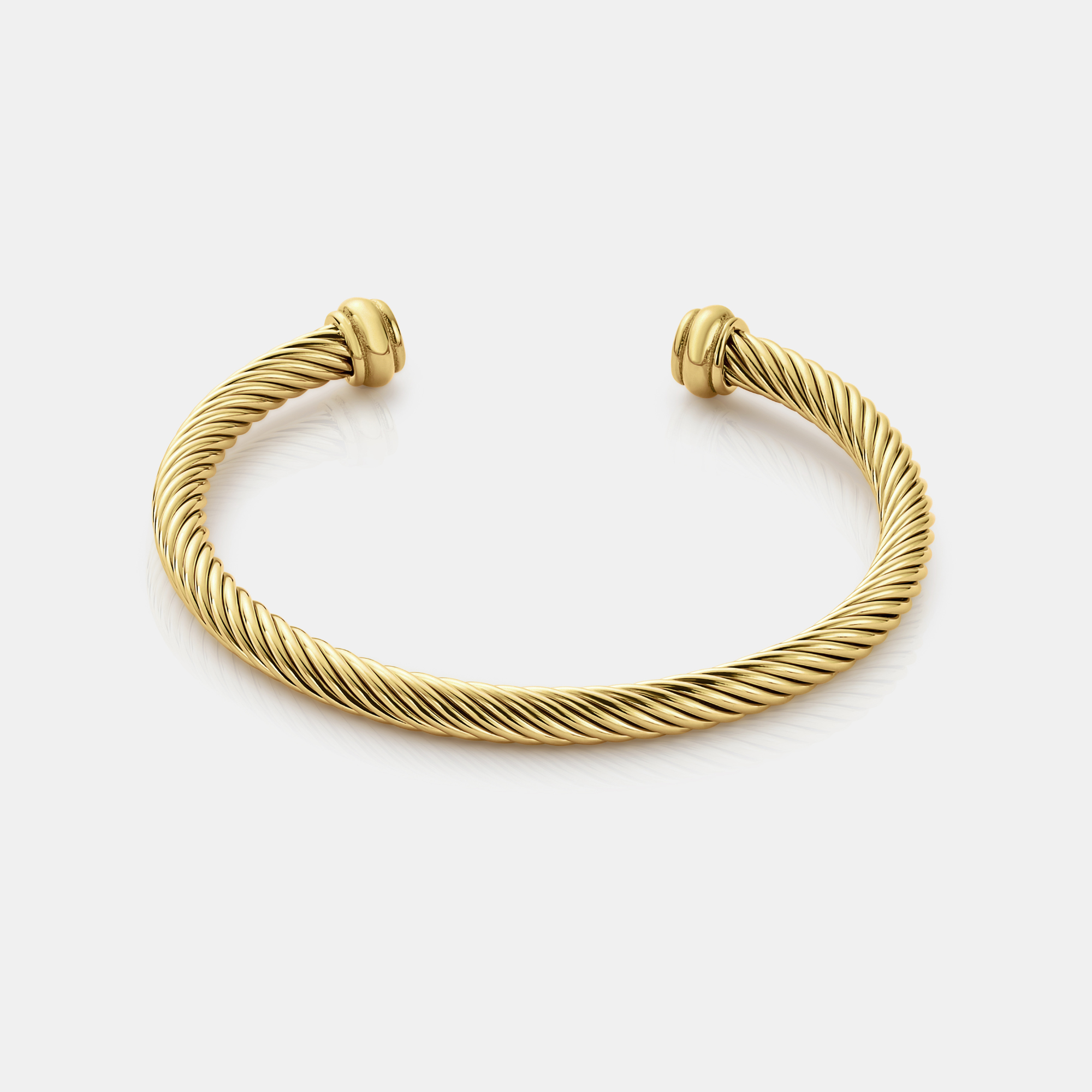 Men's Rope Bangle 18k Gold | CRAFTD London