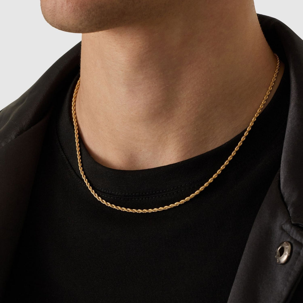 3MM Rope Chain | Gold | CRAFTD London