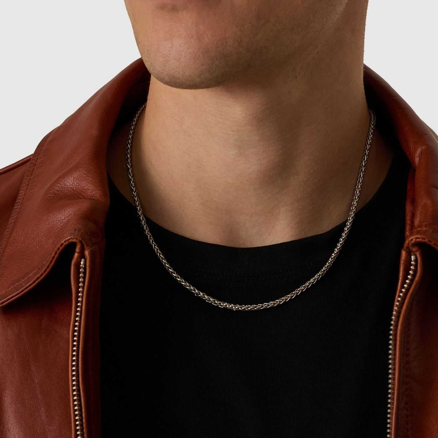 3MM Wheat Link Chain | Silver | CRAFTD London