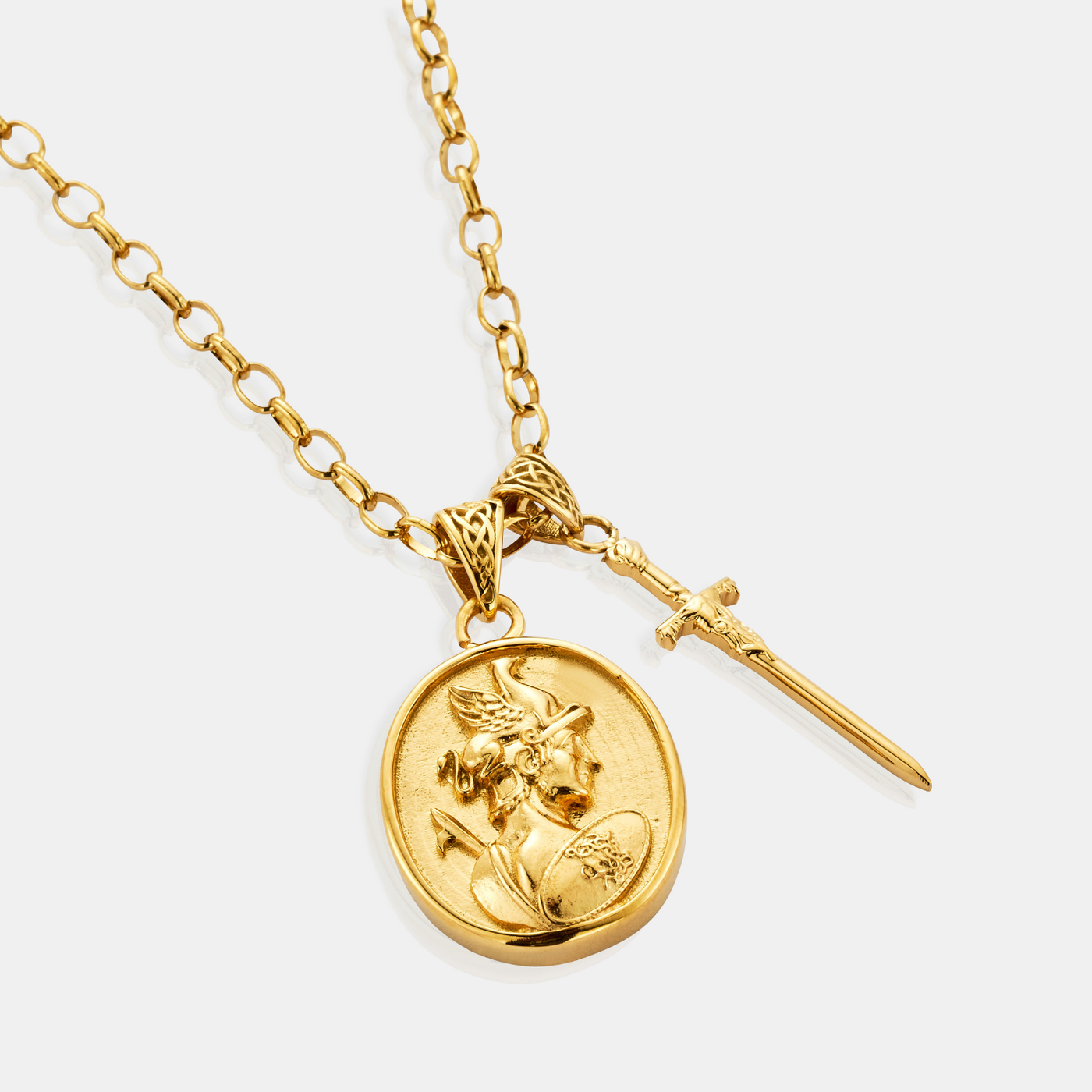 Achilles Pendant & Chain | Gold | CRAFTD London