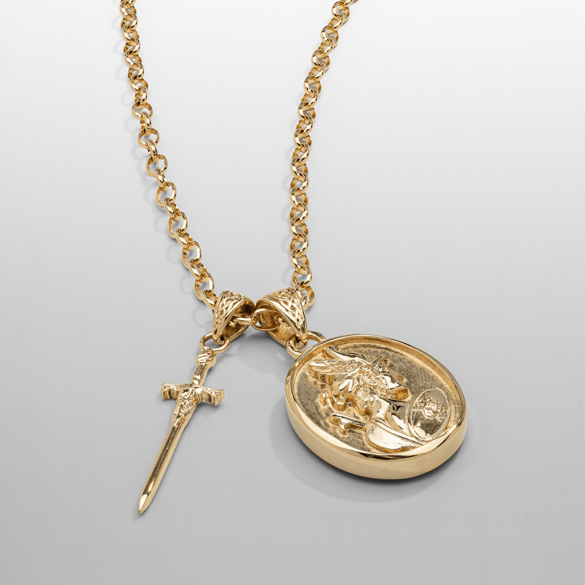 Achilles Pendant & Chain | Gold | CRAFTD London