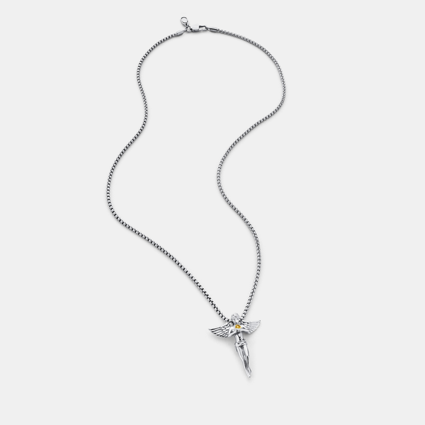 Silver Angel Pendant | CRAFTD London