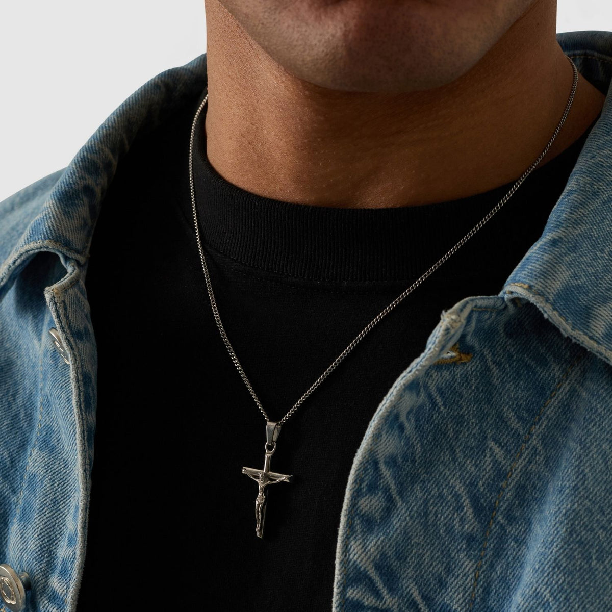 Crucifix | Silver Cross And Chain | CRAFTD London