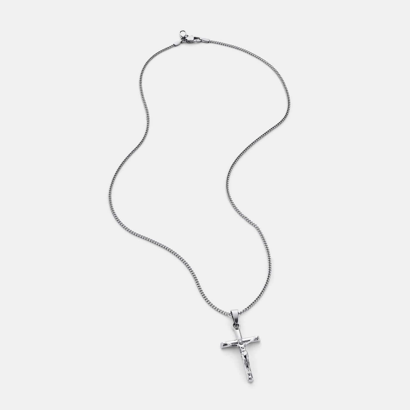 Crucifix | Silver Cross And Chain | CRAFTD London
