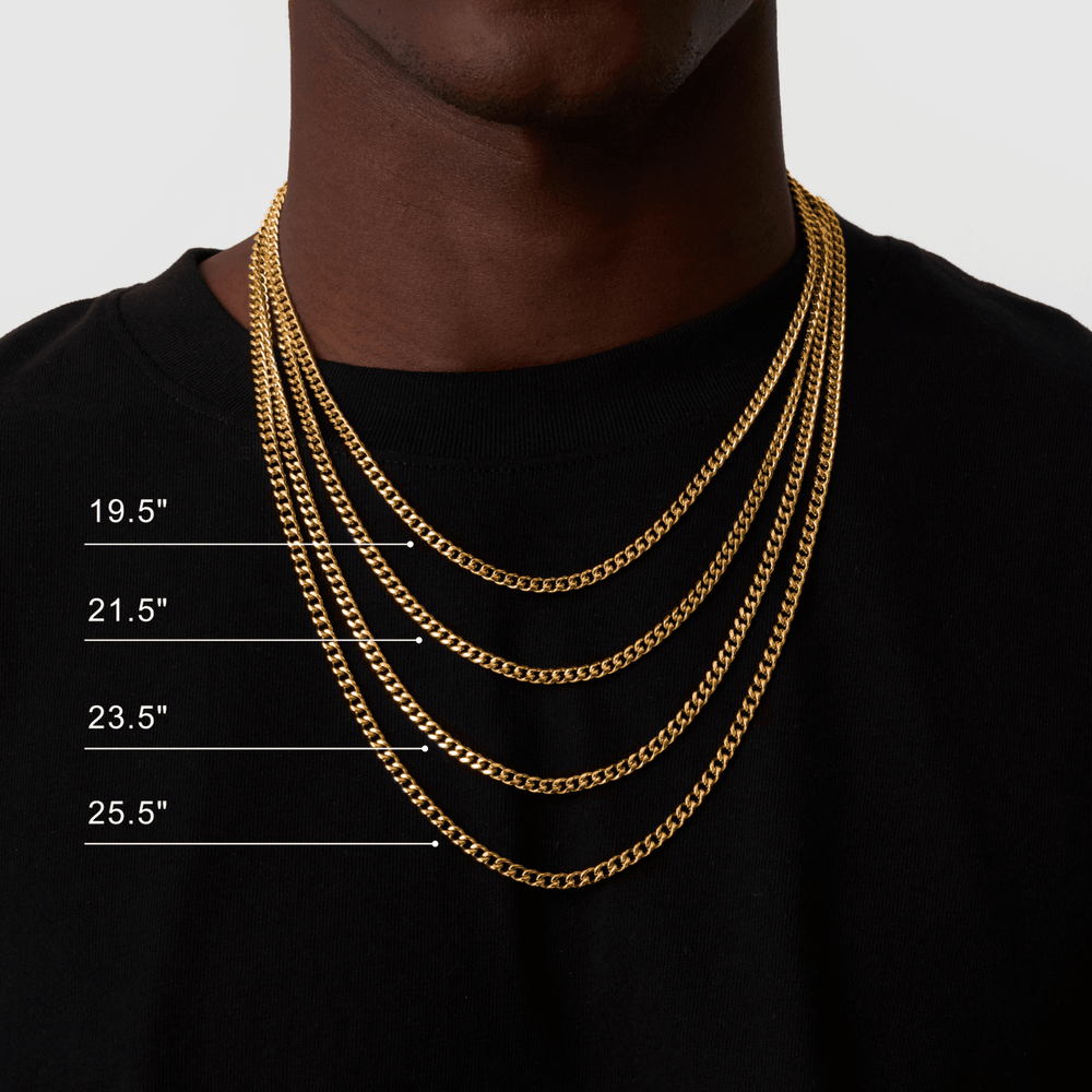 4MM Cuban Link Chain | Gold | CRAFTD London