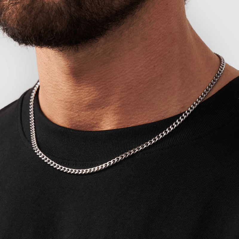 4MM Cuban Link Chain | Silver | CRAFTD London