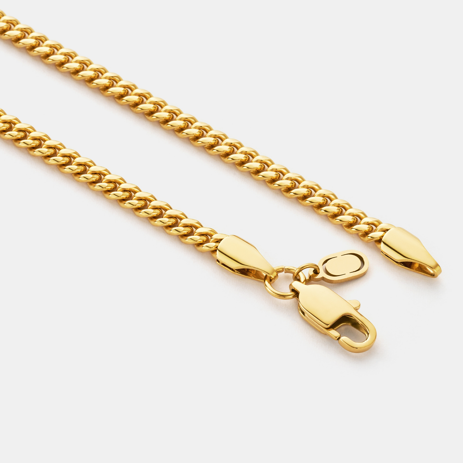 Gold Miami Cuban Chain 4mm | Gold | CRAFTD London