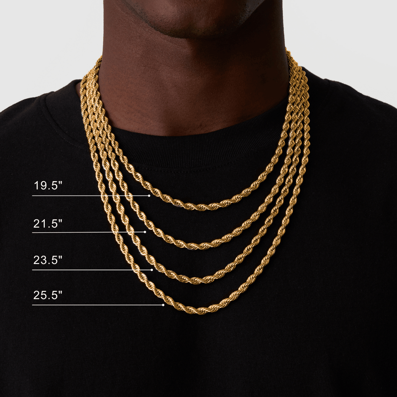 Gold Rope Chain | Rope Gold Chain | CRAFTD London
