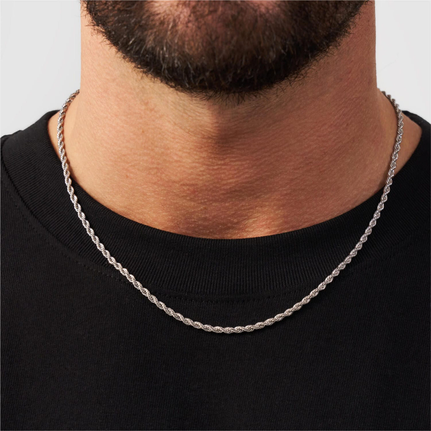 3MM Rope Chain | Silver CRAFTD London