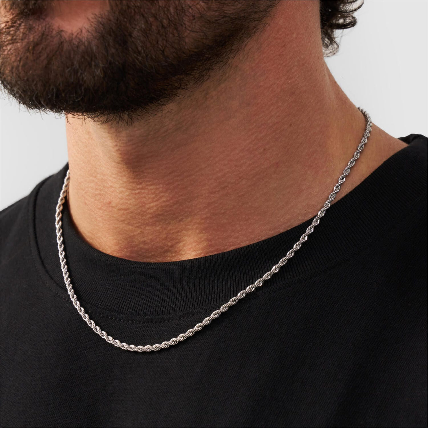 3MM Rope Chain | Silver CRAFTD London