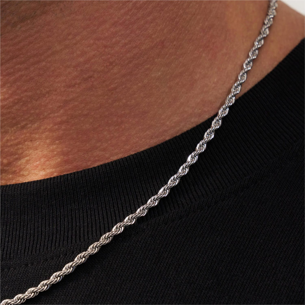 3MM Rope Chain | Silver CRAFTD London