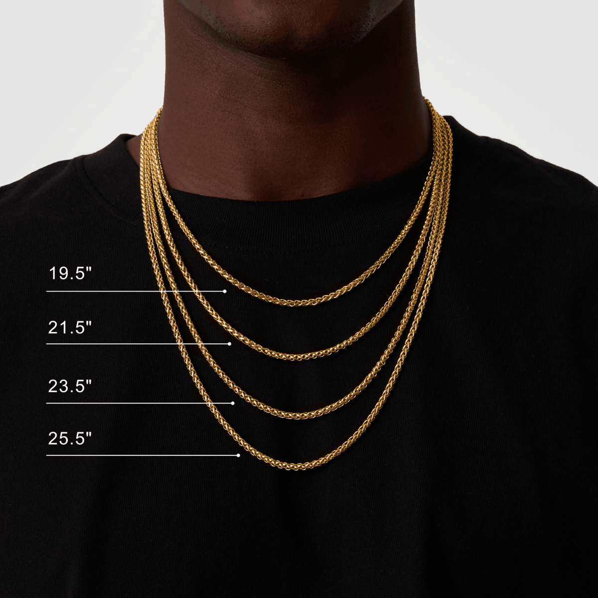 Gold Wheat Chain (3mm) | CRAFTD US