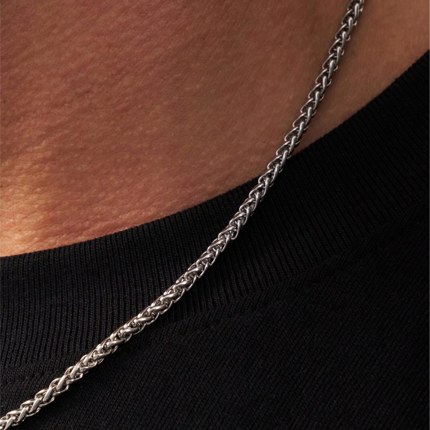 3MM Wheat Link Chain | Silver | CRAFTD London