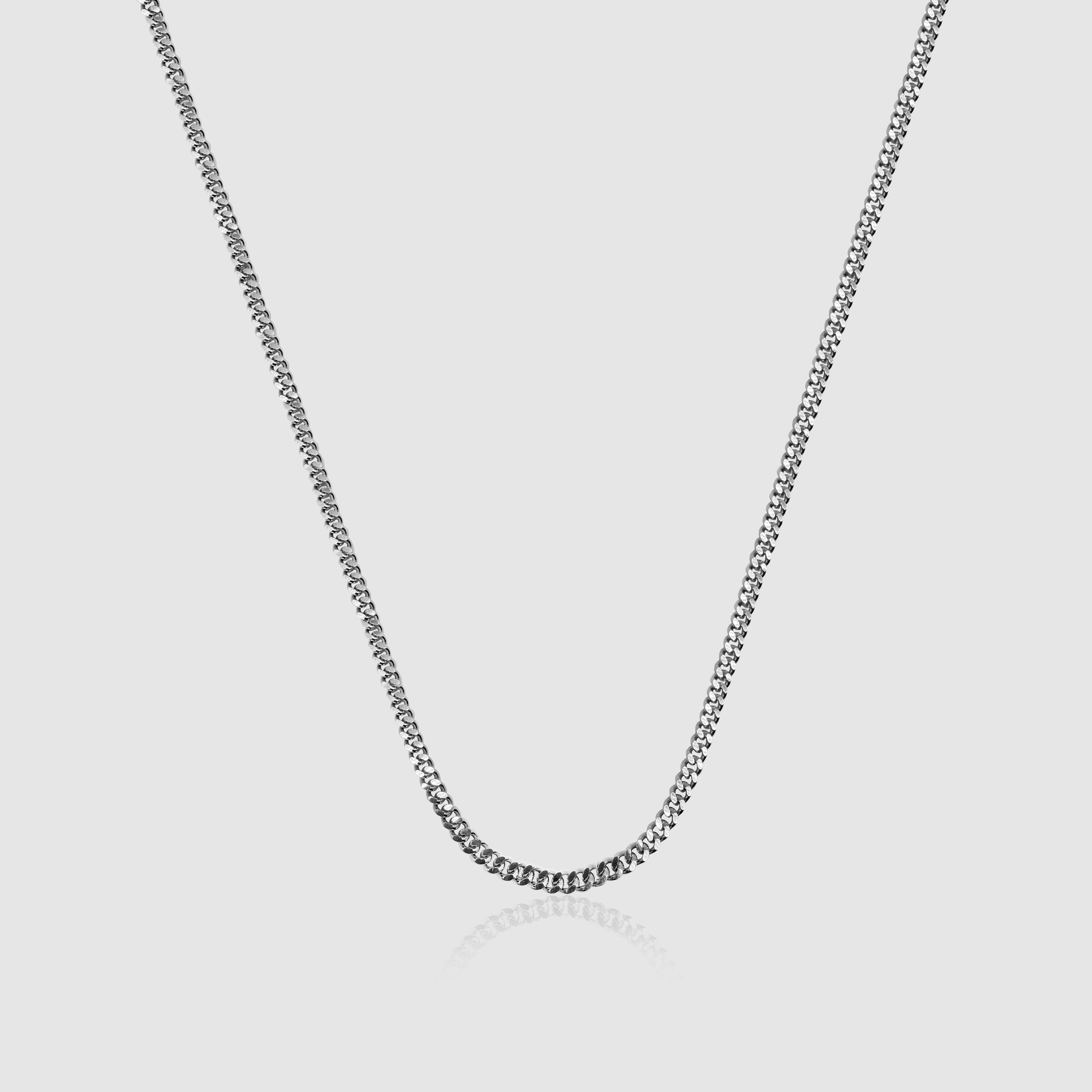 Sterling Silver Cuban Link 2mm Men's Chain