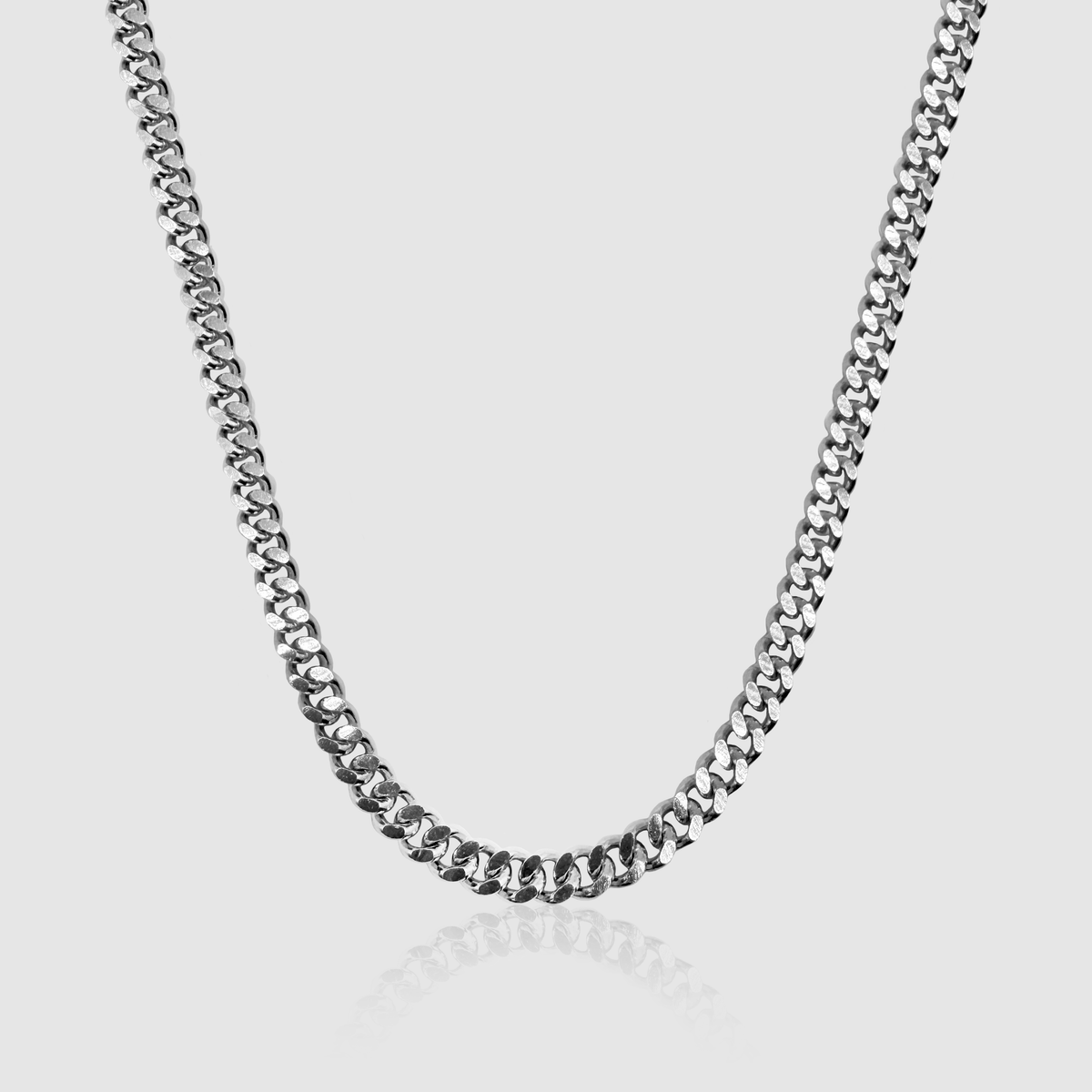 Sterling Silver Cuban Link 6mm Men s Chain