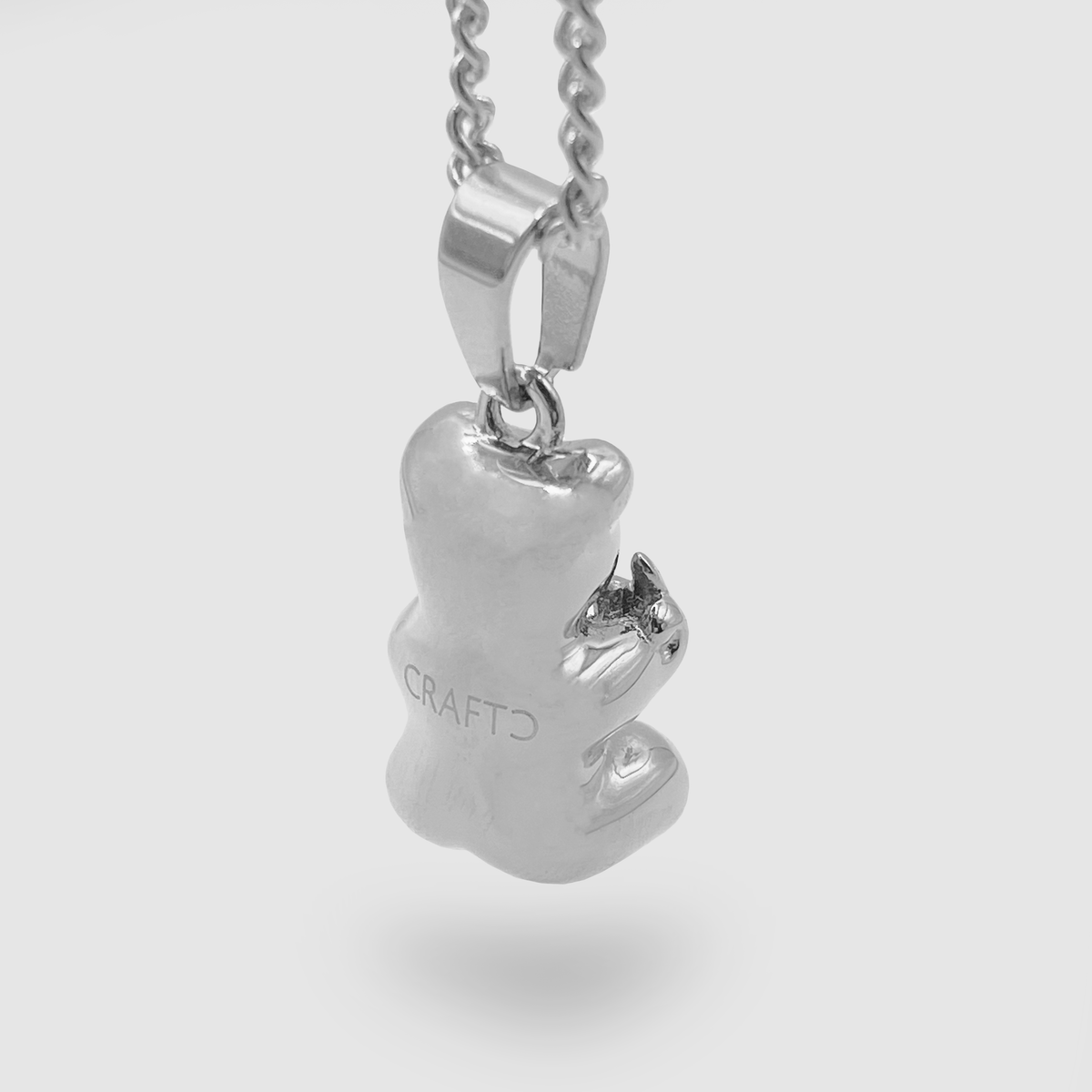 Offensive Bear Pendant Necklace (Silver) | CRAFTD London