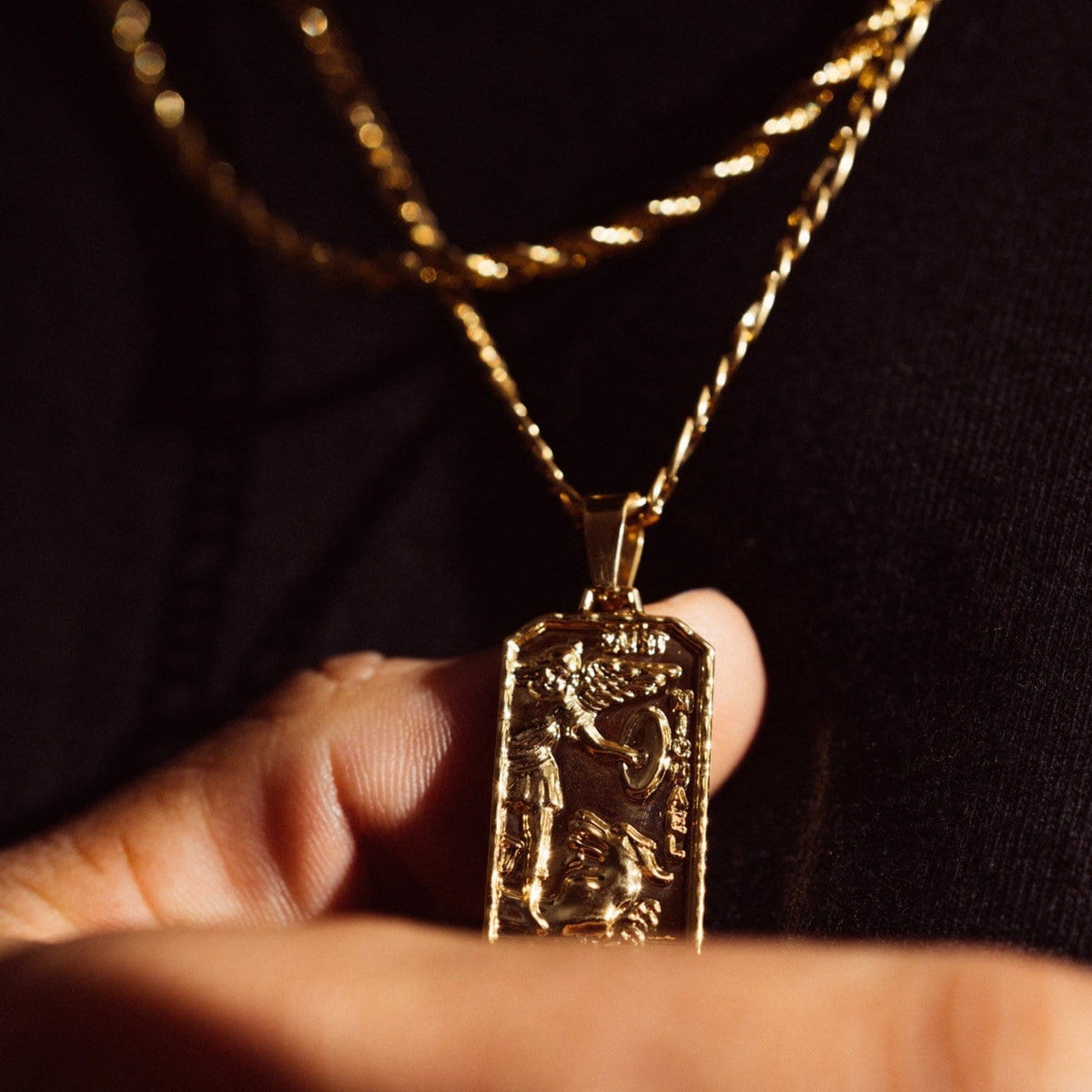 St Michael Necklace | St Michael Pendant Gold | CRAFTD London