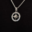 Silver North Star Pendant with Chain | CRAFTD London