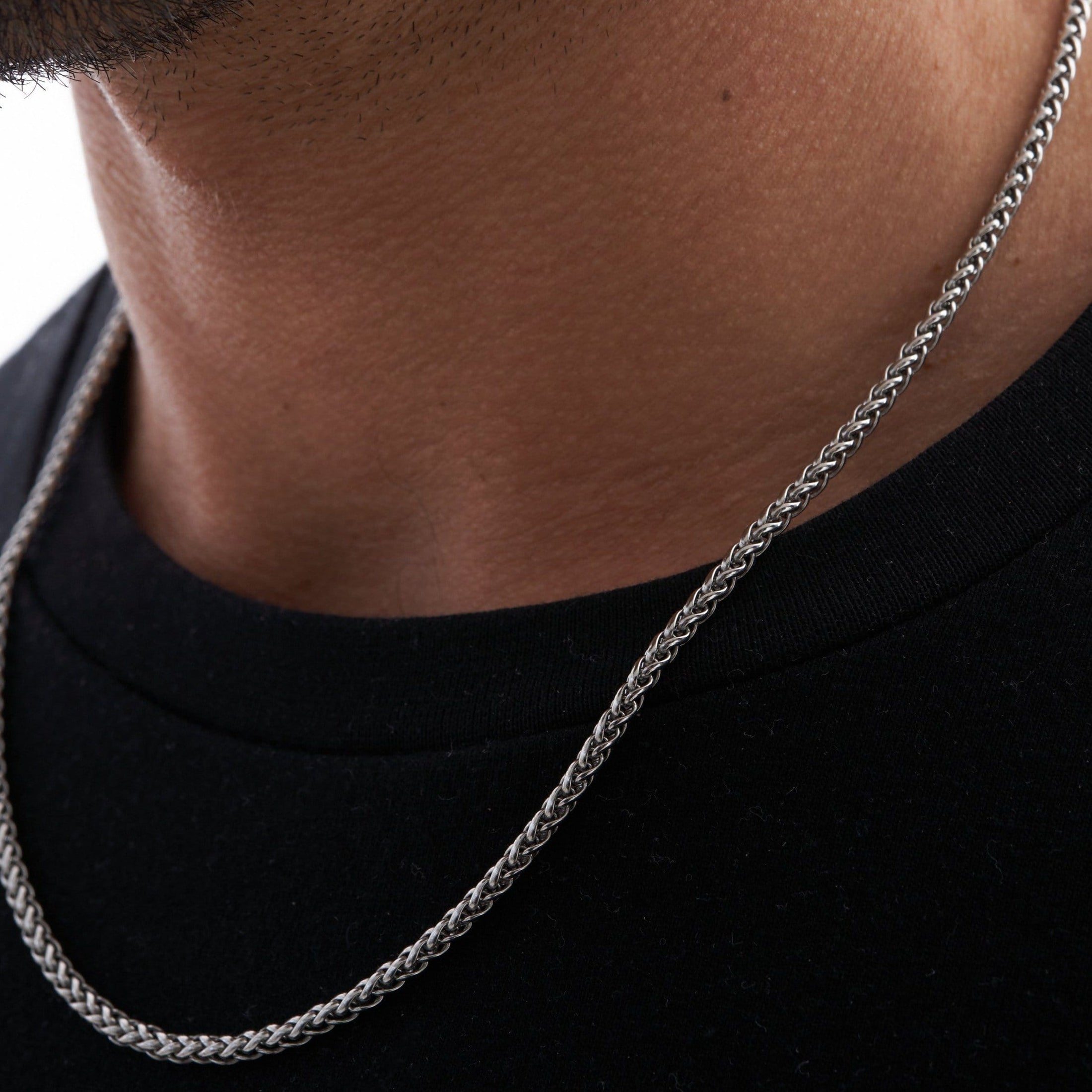 3MM Wheat Link Chain | Silver | CRAFTD London