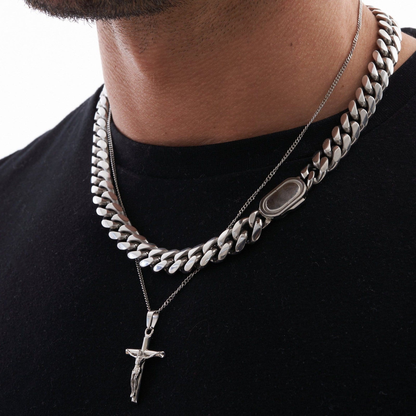 Crucifix | SIlver Cross And Chain | CRAFTD London
