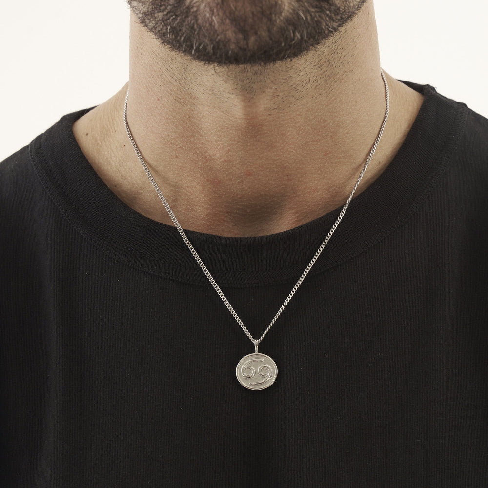 Cancer Pendant & Chain | Silver | CRAFTD London