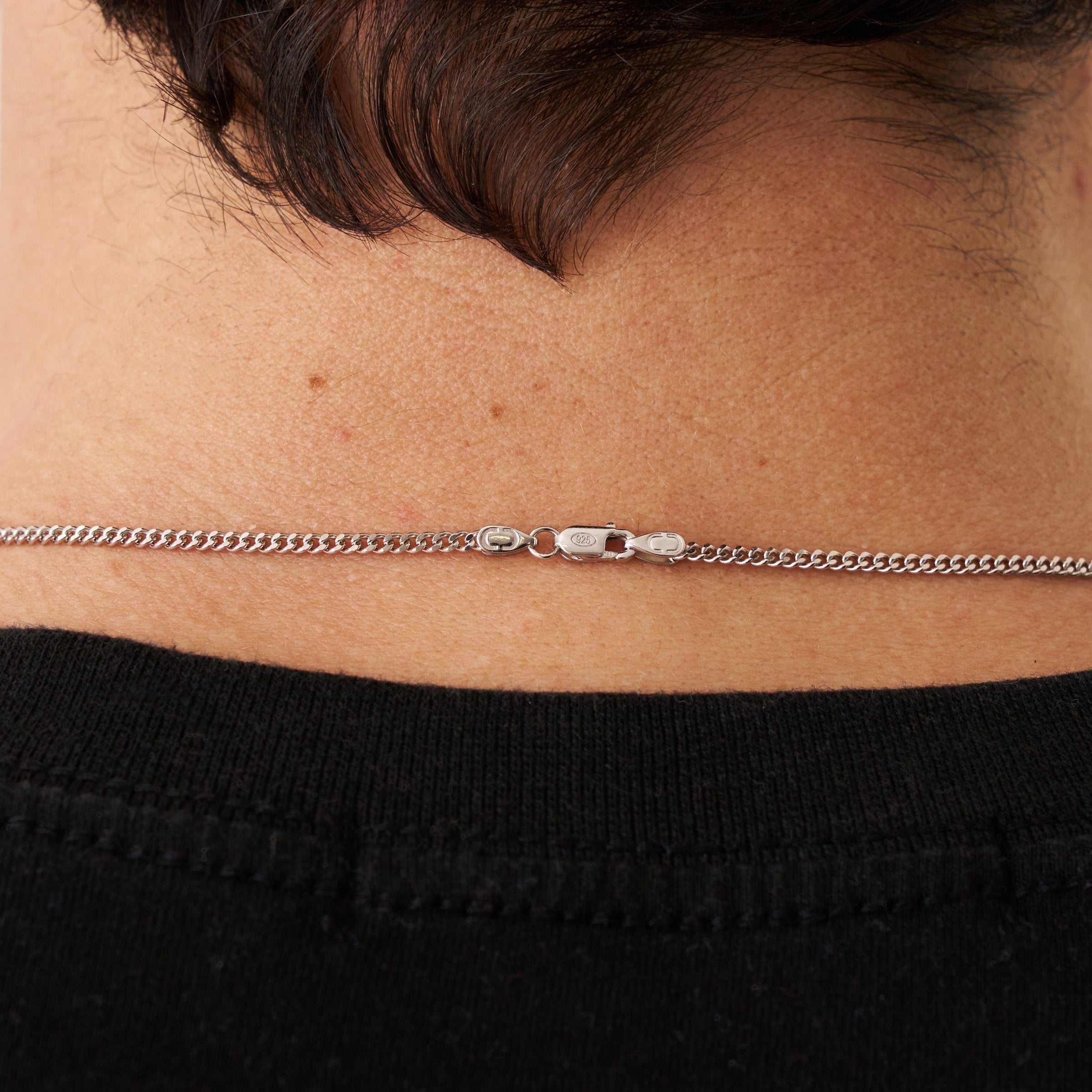 Sterling Silver Cuban Link 2mm Men's Chain