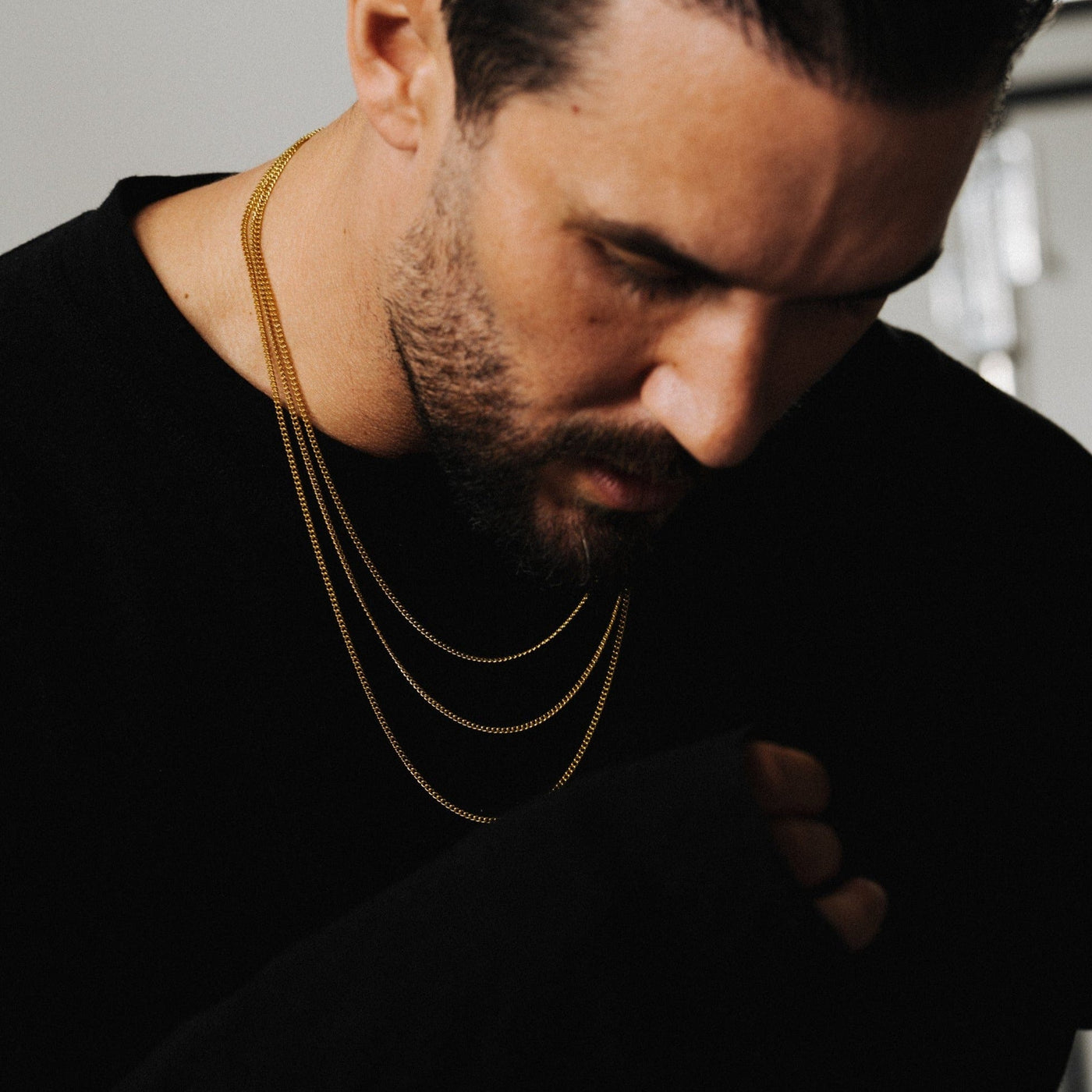 Men's Cuban Link Chain 2mm (Gold)