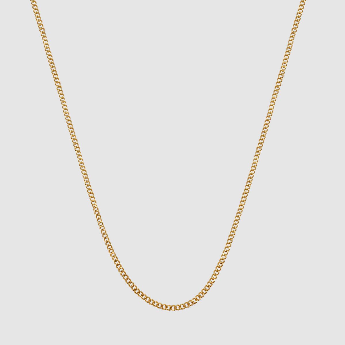 Men's Cuban Link Chain 2mm (Gold)
