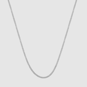 Men's Cuban Link Chain 2mm (Silver)
