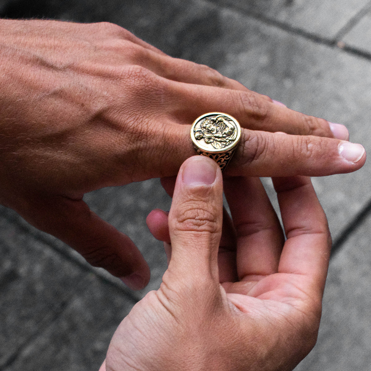 St Christopher Ring | Gold | CRAFTD London