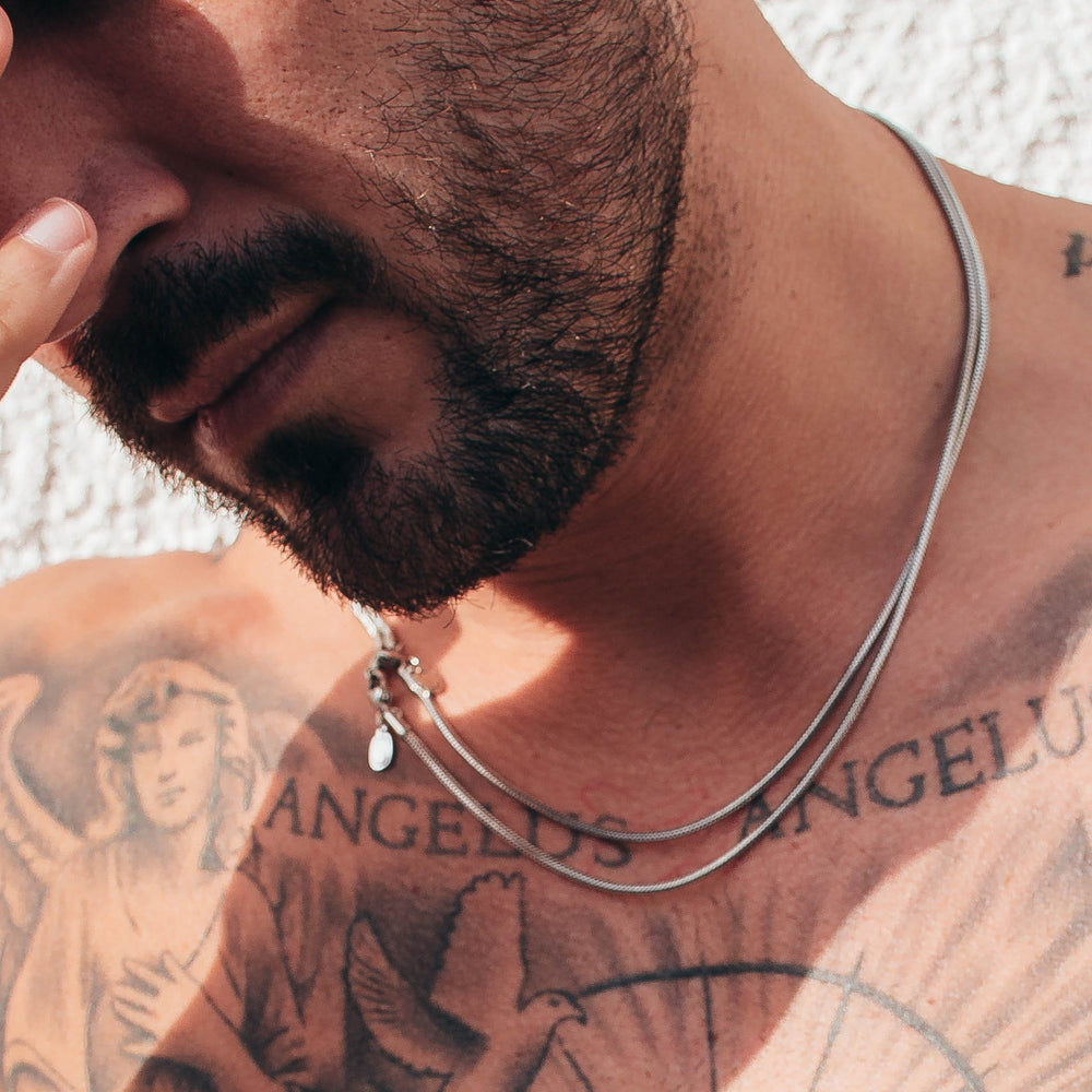 Silver Snake Chain | 2mm Snake Chain | CRAFTD London