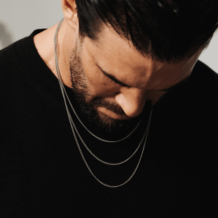 Men's Cuban Link Chain 2mm (Silver)