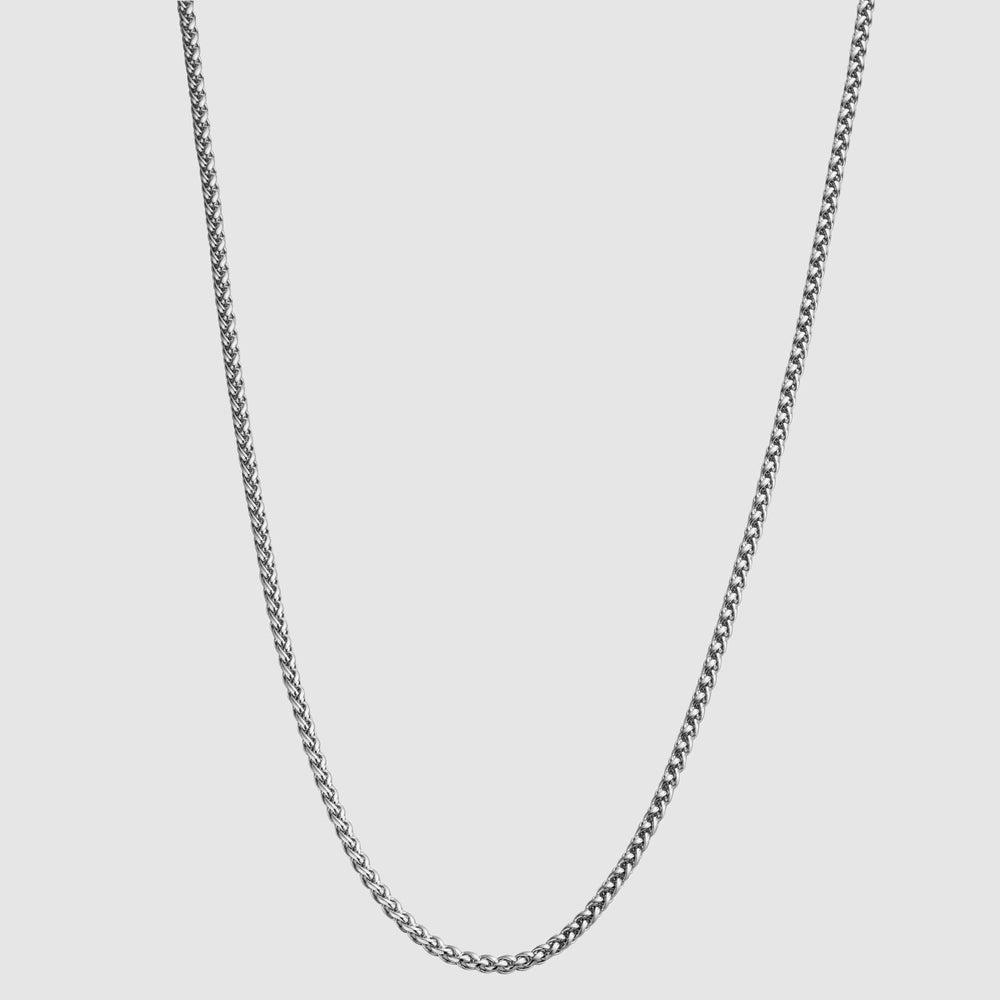 3MM Wheat Link Chain | Silver | CRAFTD London