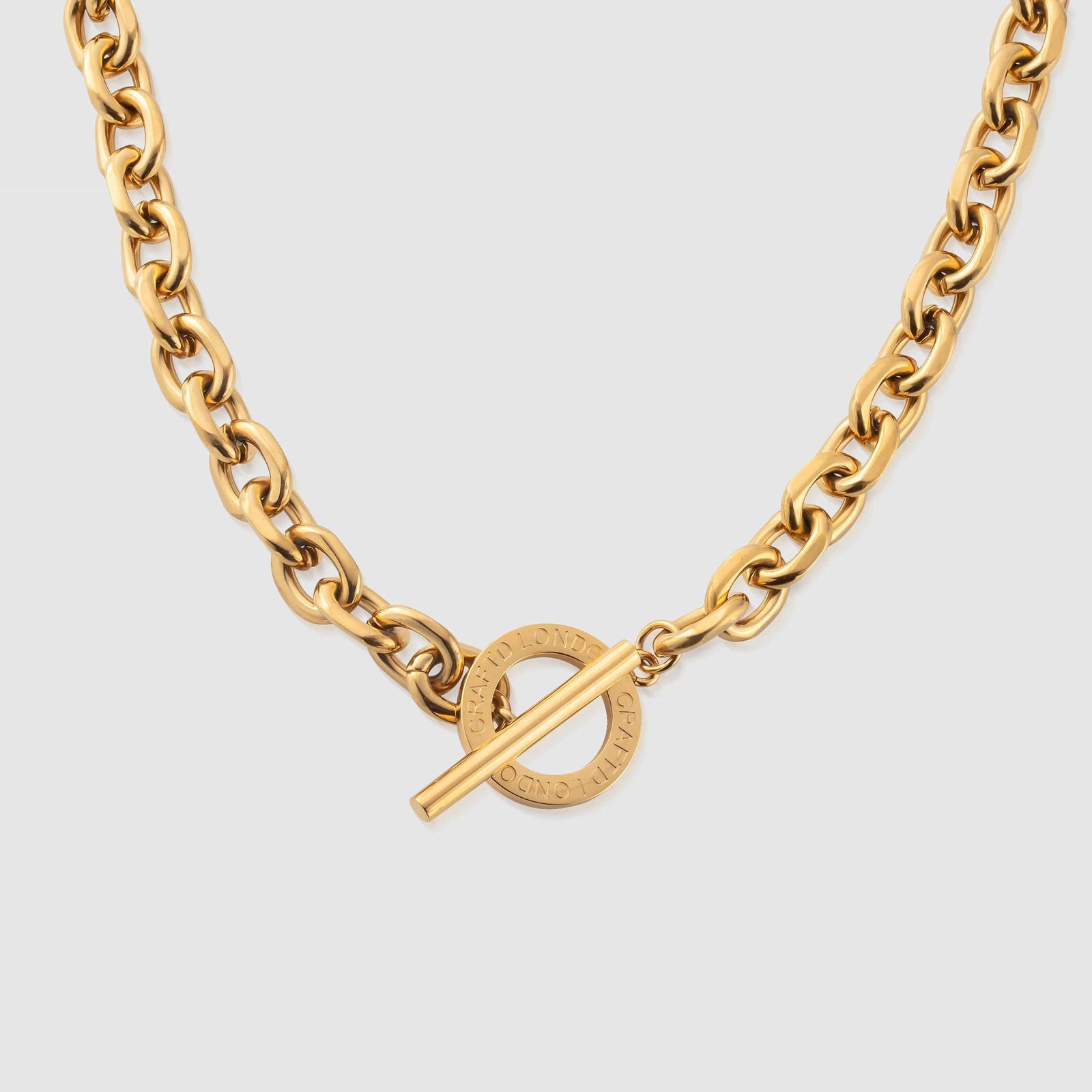 Gold Toggle Chain Necklace | CRAFTD London