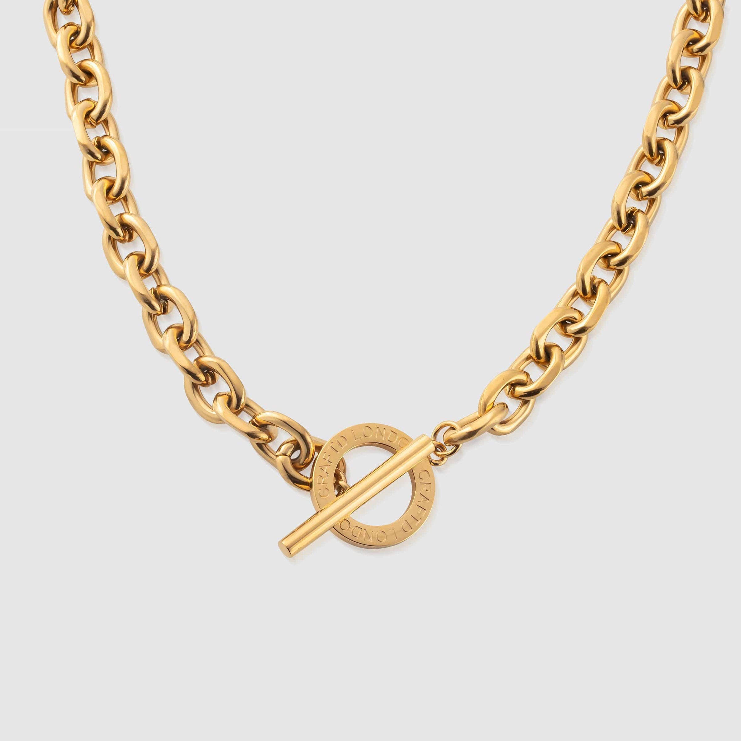 Gold Toggle Chain Necklace | CRAFTD London
