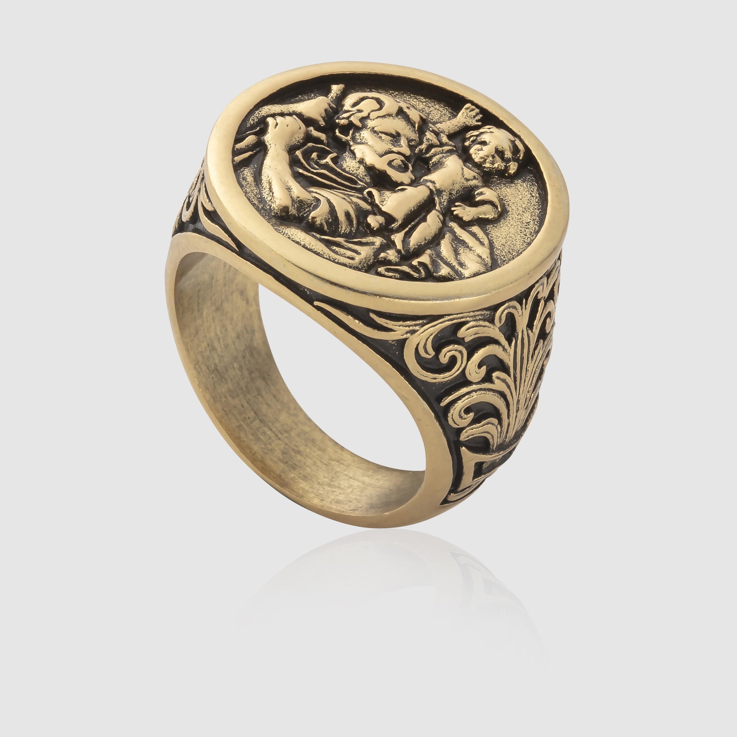 St Christopher Ring | Gold | CRAFTD London