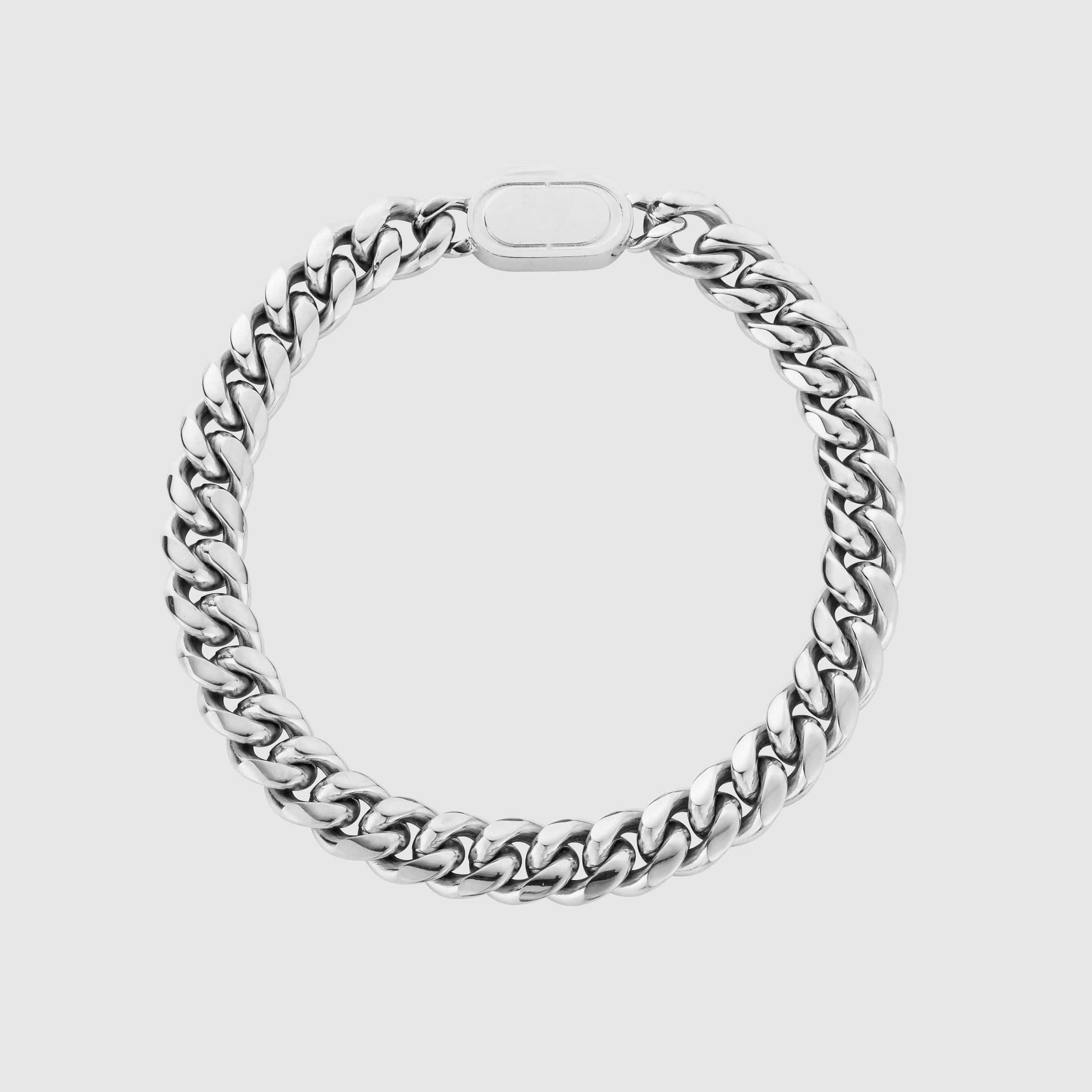 Silver Cuban Link Bracelet | CRAFTD London
